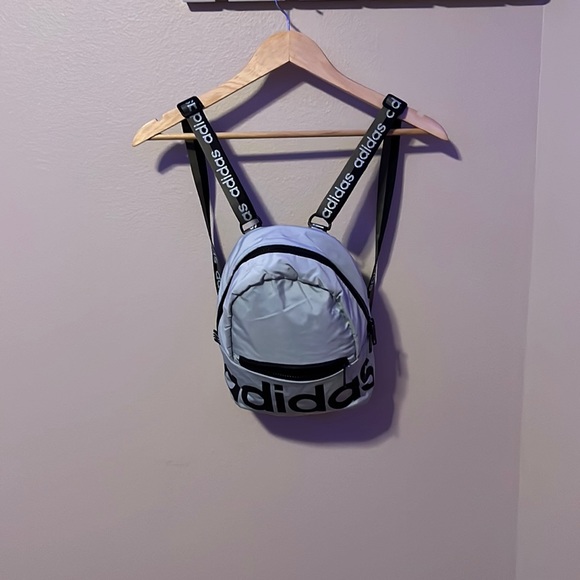 adidas | Accessories | Adidas Light Blue Mini Backpack | Poshmark